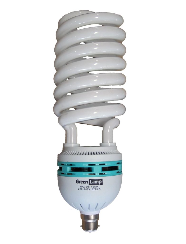 125W CFL Bulb - Green Lamp