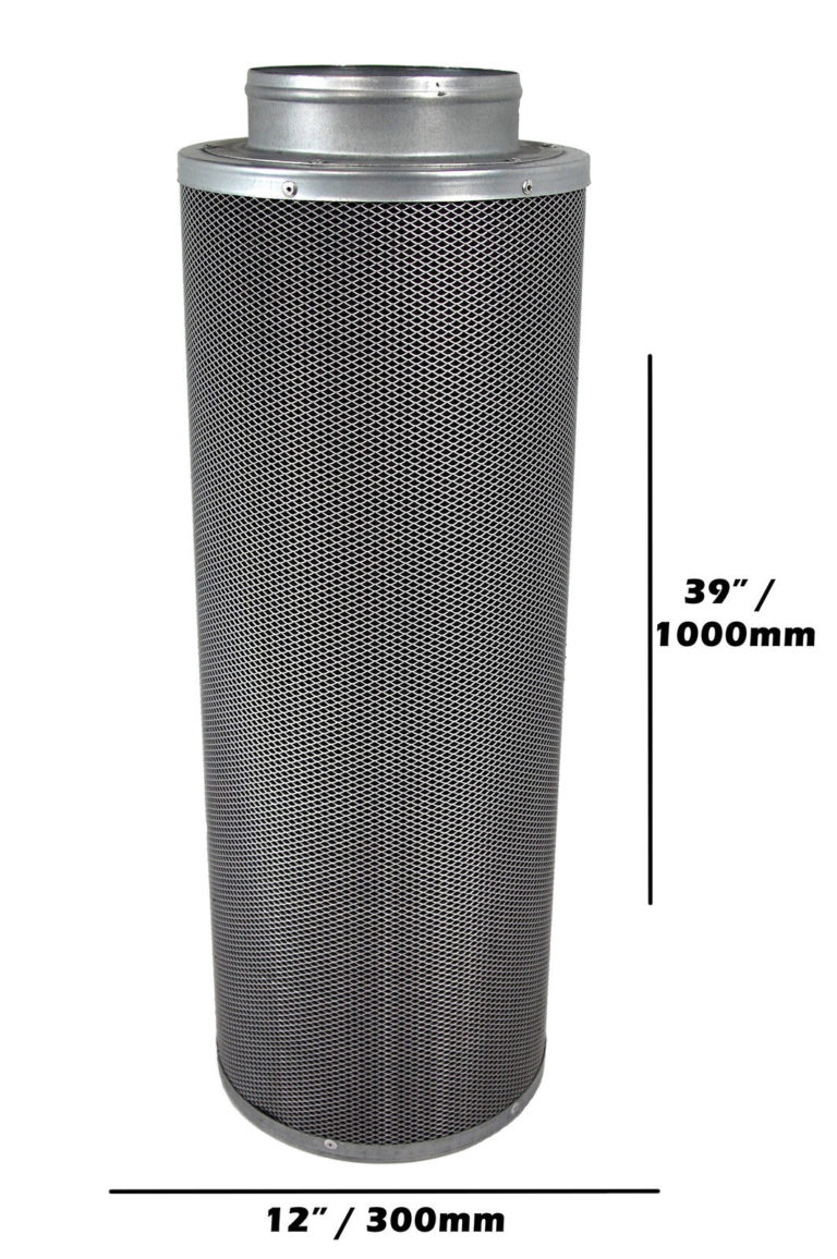 EU Style 12" x 39" Carbon Filter : 12.5inch 1000mm - Green Lamp