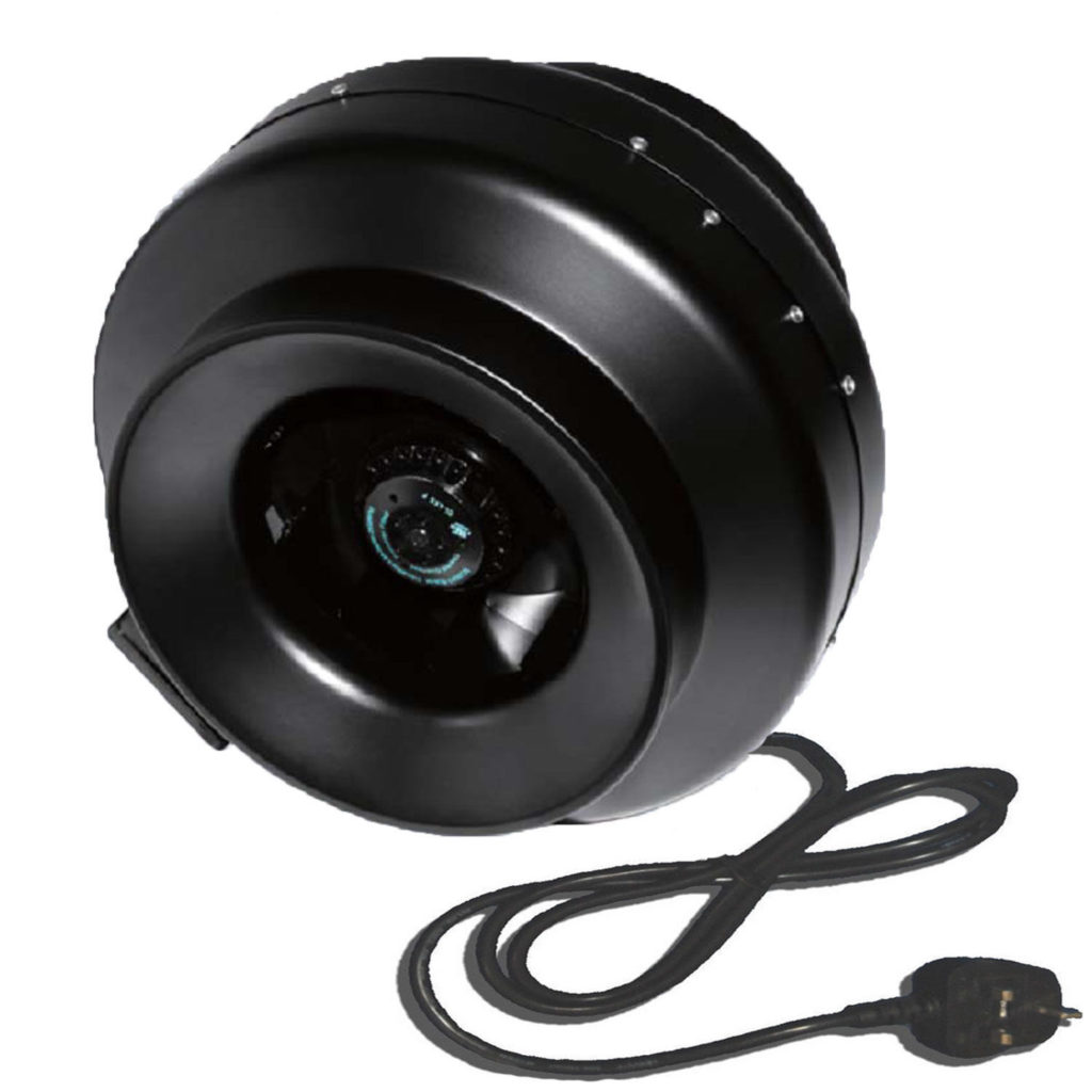 In-Line Ducting Extraction Fan - Green Lamp